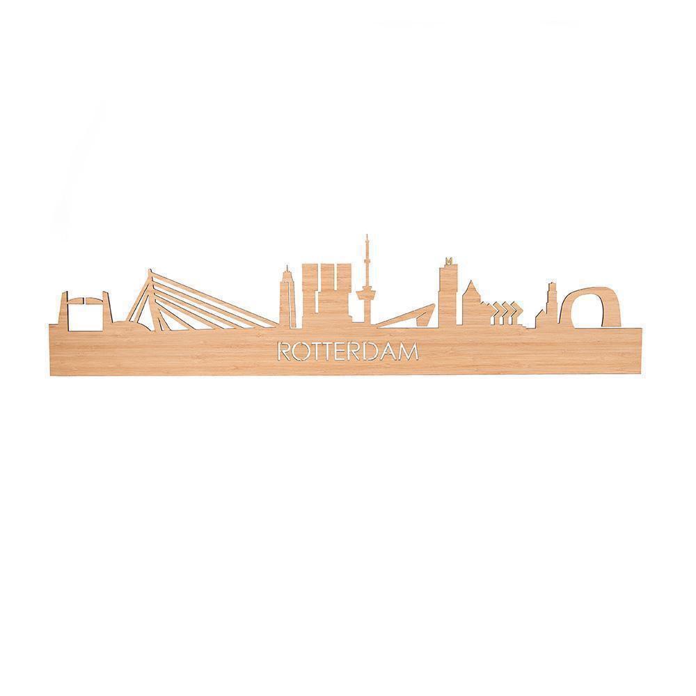 Skyline Rotterdam van hout voor ieder interieur - WoodWideCities